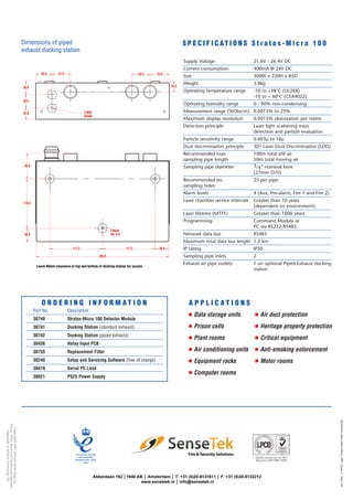 SenseTek Stratos Micra 100 datasheet | PDF