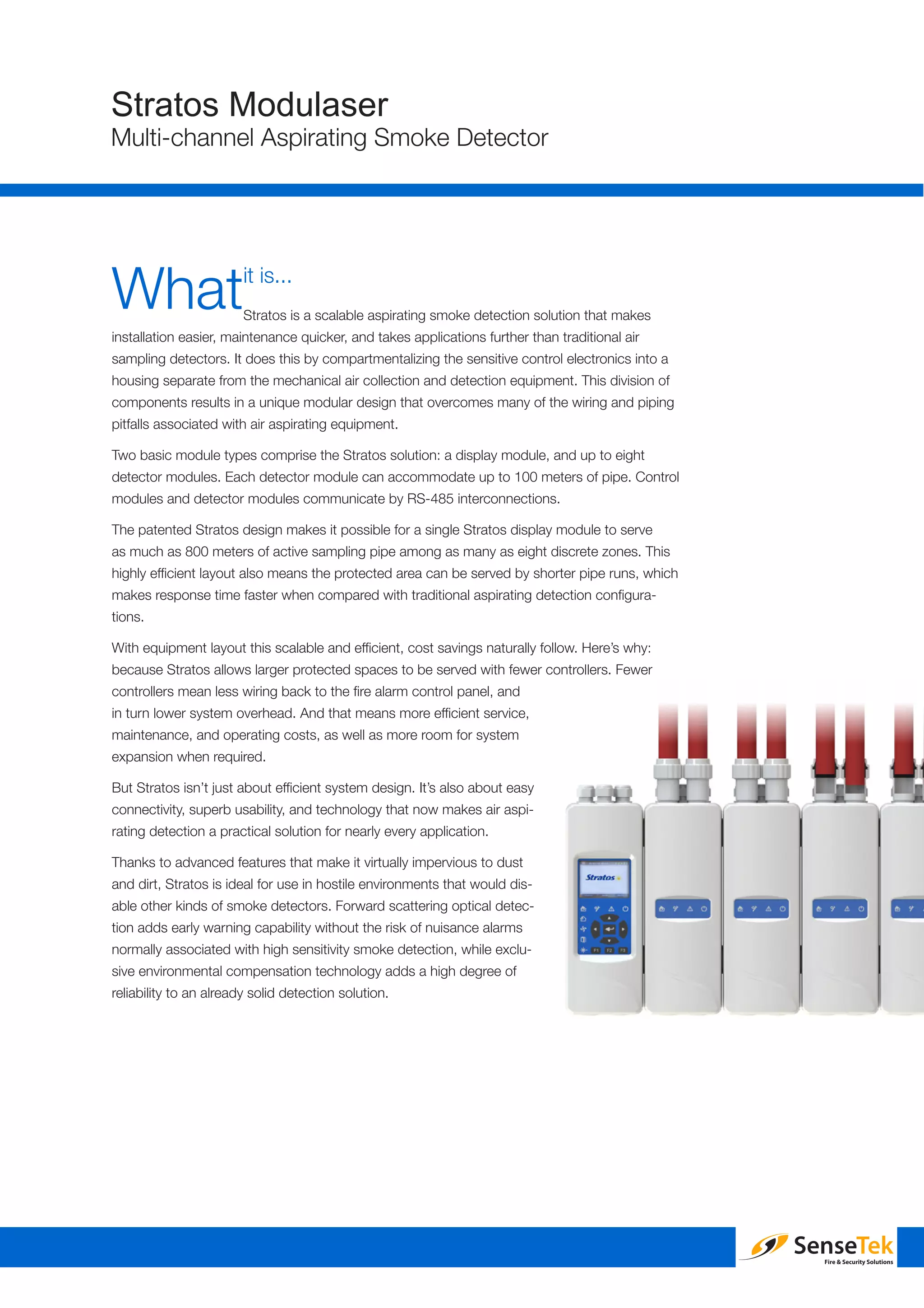 SenseTek Stratos Modulaser Sales Sheet | PDF