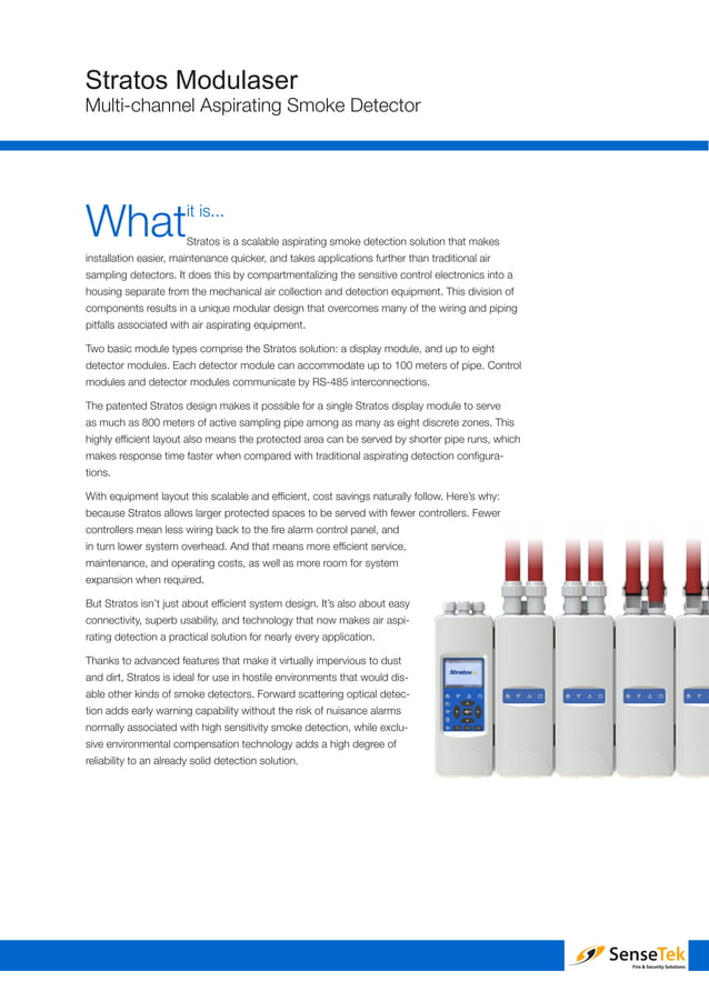 SenseTek Stratos Modulaser Sales Sheet | PDF