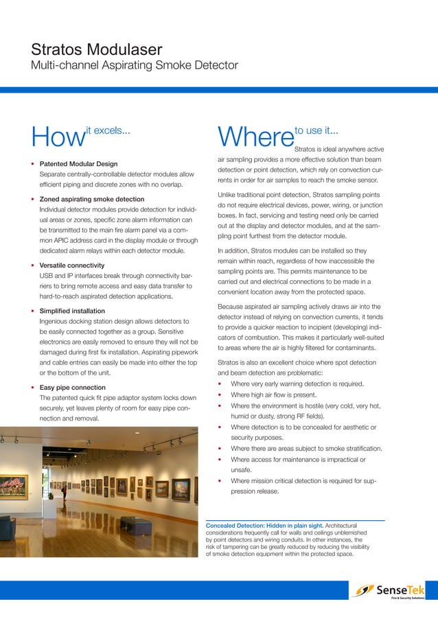 SenseTek Stratos Modulaser Sales Sheet | PDF