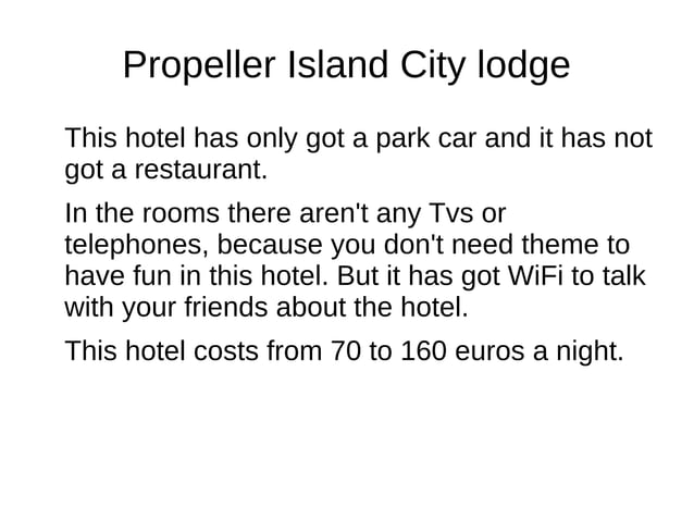 Propeller Island City Lodge | PPT