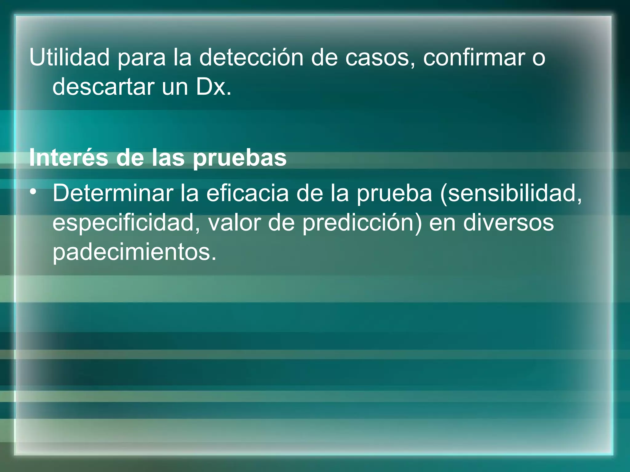 Sensibilidad y especificidad | PPT
