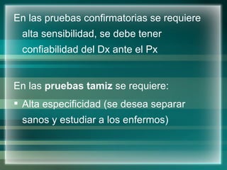 Sensibilidad y especificidad | PPT