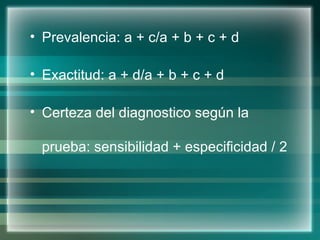 Sensibilidad y especificidad | PPT