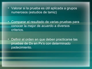 Sensibilidad y especificidad | PPT