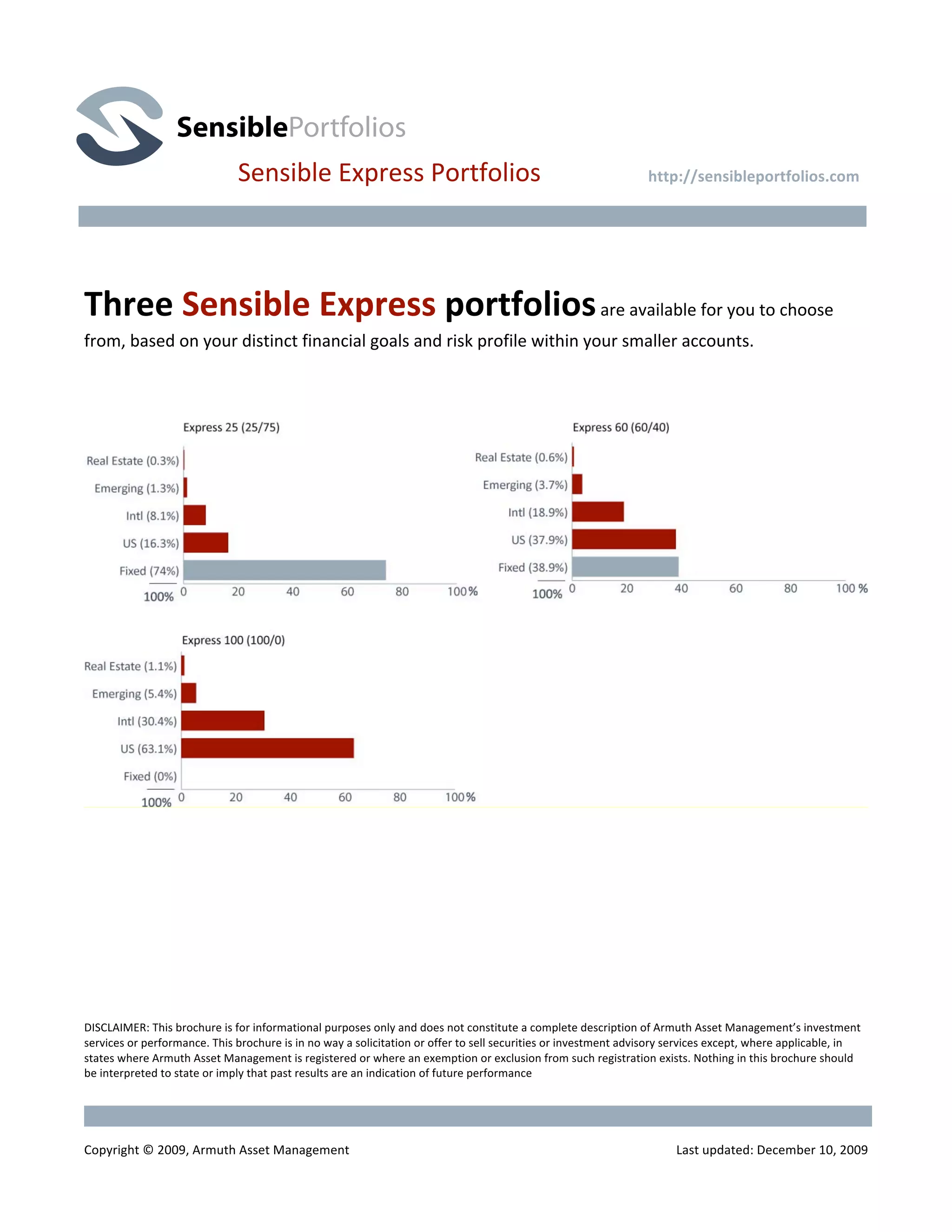 SensiblePortfolios Factsheet | PDF