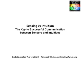 Sensing vs Intuition and The Ladder of Abstraction | PersonalityHacker ...
