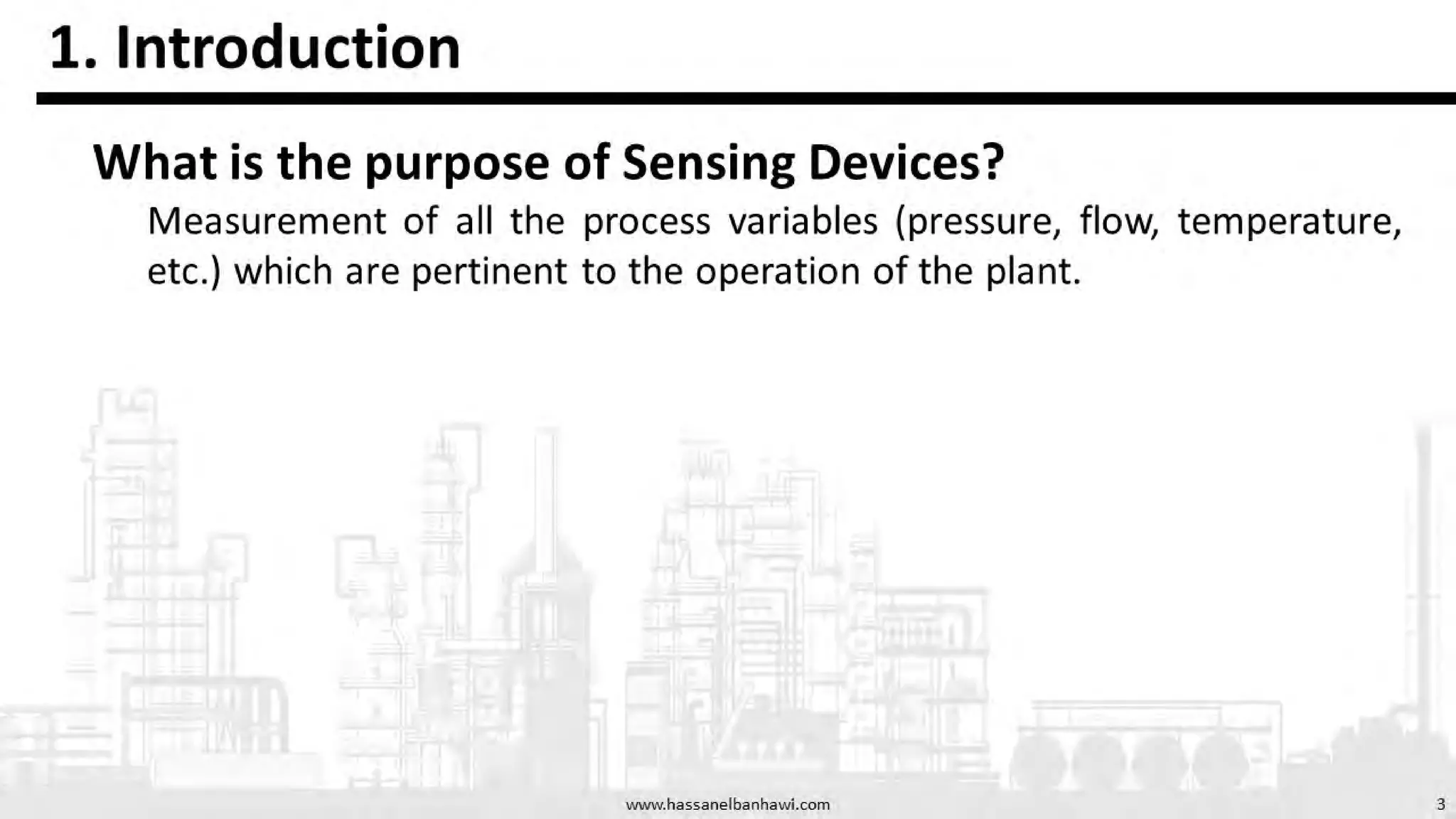 Process Control Presentation On Sensing Devices As Temperature Sensors