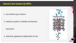 Sensing of volatile organic compounds by MOFs | PPTX