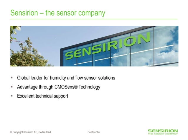 Sensirion Company Presentation | PPTX