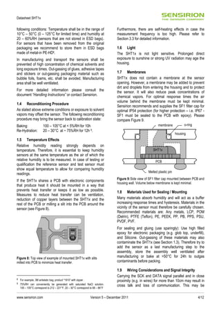 Sensirion humidity sensors_sht1x_datasheet_v5 | PDF