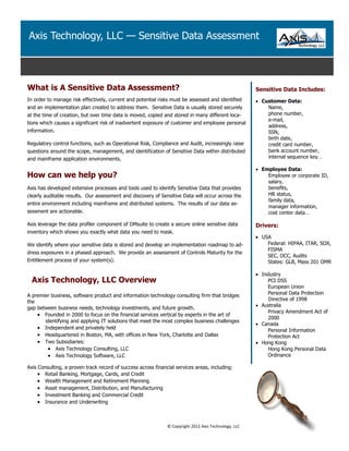 Sensitive Data Assessment Brochure | PDF | Information Services ...