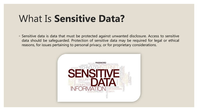 Sensitive data | PPTX | Internet Safety | Parenting