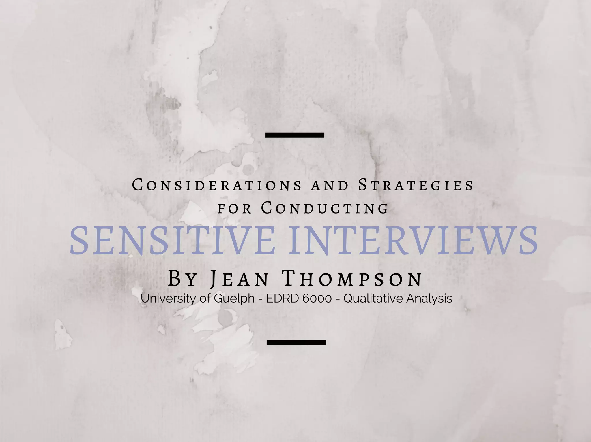 Considerations and Strategies for Conducting Sensitive Research ...