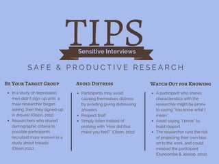 Considerations and Strategies for Conducting Sensitive Research ...
