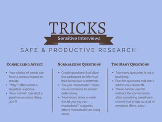 Considerations and Strategies for Conducting Sensitive Research ...