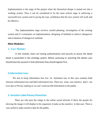 Sensitive label privacy protection on social | DOCX | Social Networking | Internet