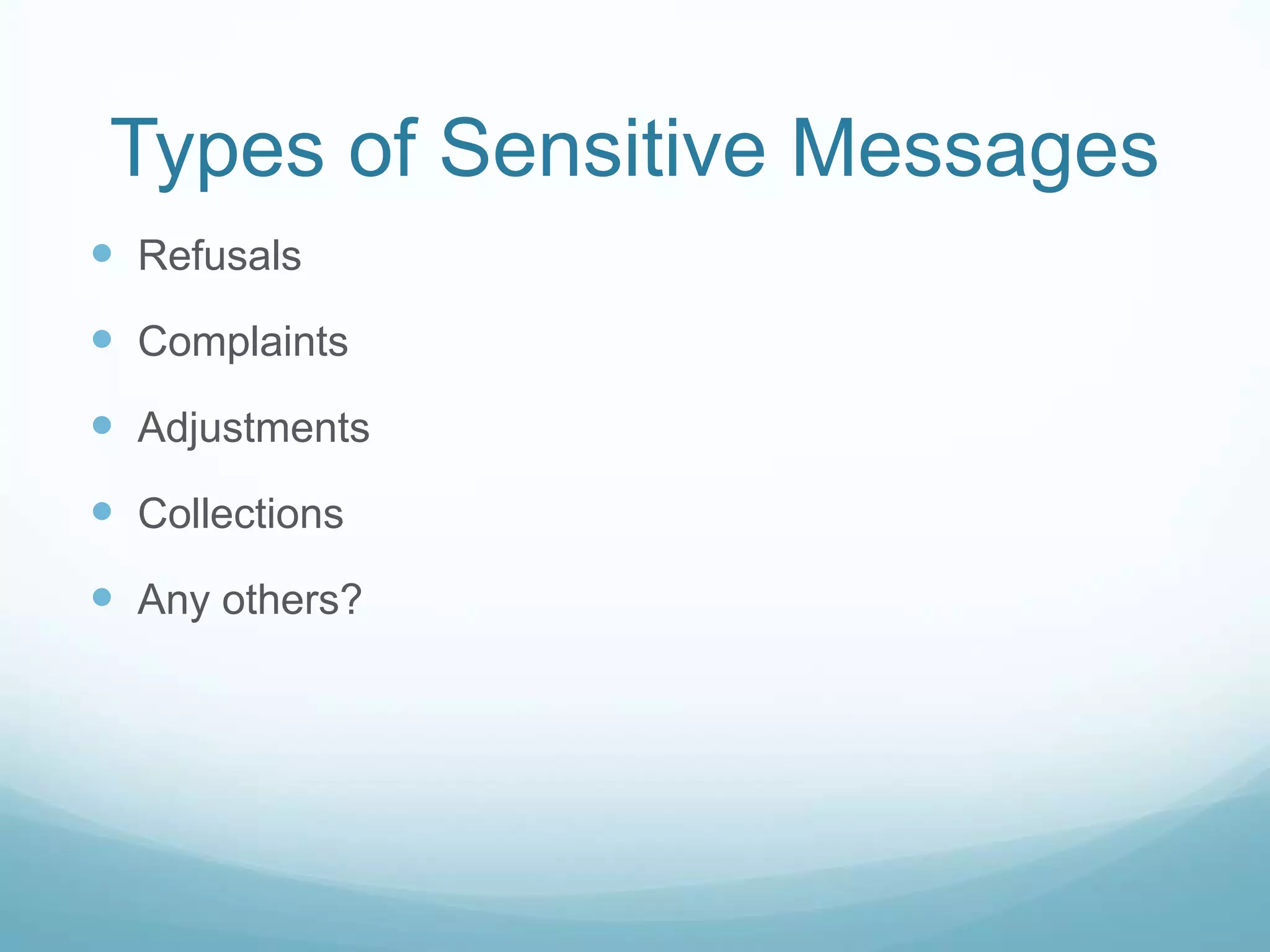 Sensitive messages | PPTX
