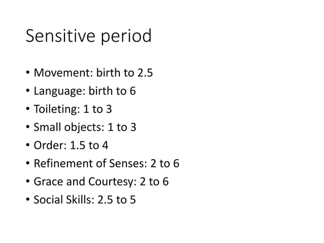 Sensitive period | PPT