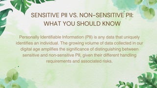 Sensitive PII vs. Non-Sensitive PII: What You Should Know | PDF | Information and Network ...