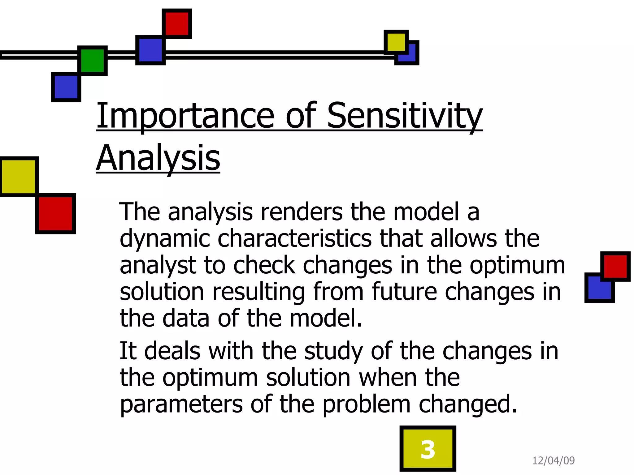 Sensitivity Analysis | PPT