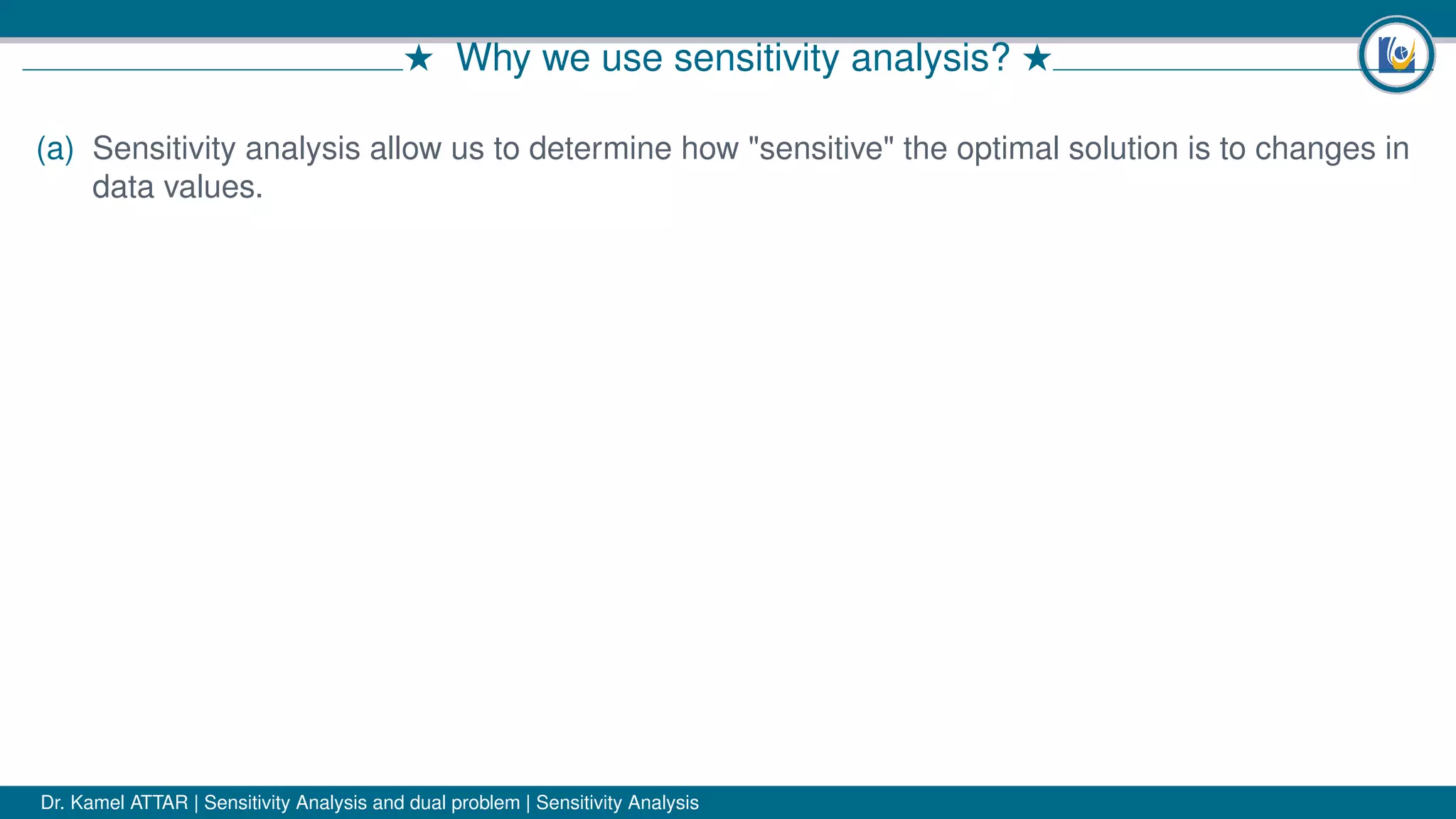 Operations Research Sensitivity Analysis Pdf
