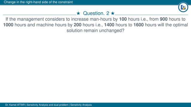 Operations research(Sensitivity analysis) | PDF