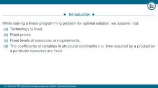 Operations research(Sensitivity analysis) | PDF