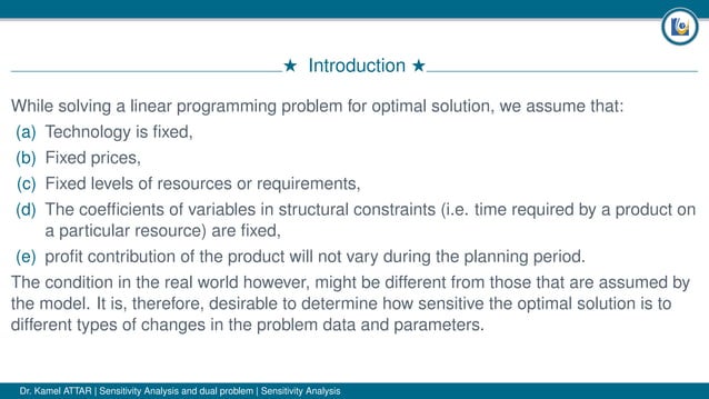 Operations research(Sensitivity analysis) | PDF