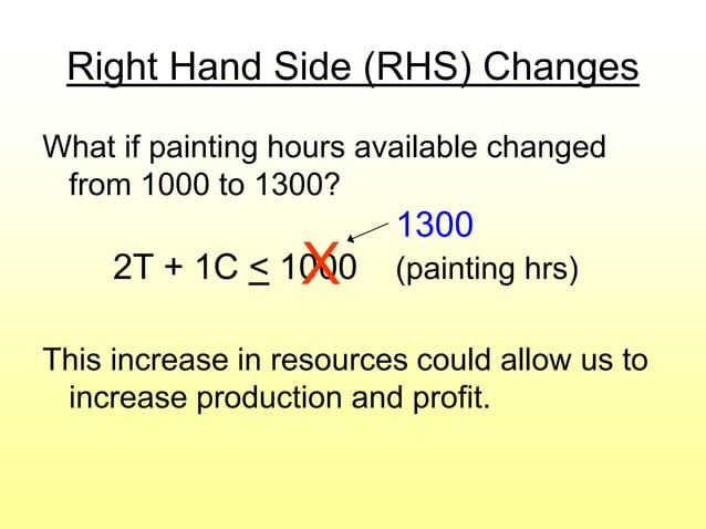 Sensitivity analysis of LP chapter 4.ppt | Business Accounting ...
