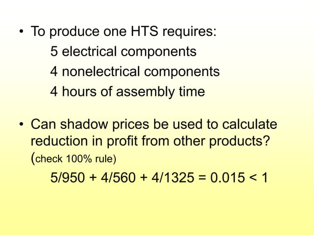 Sensitivity analysis of LP chapter 4.ppt | Business Accounting ...