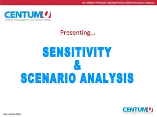 Sensitivity & Scenario Analysis | PPT