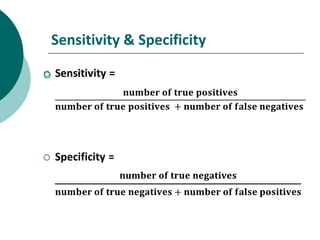 Sensitivity and specificity | PPTX