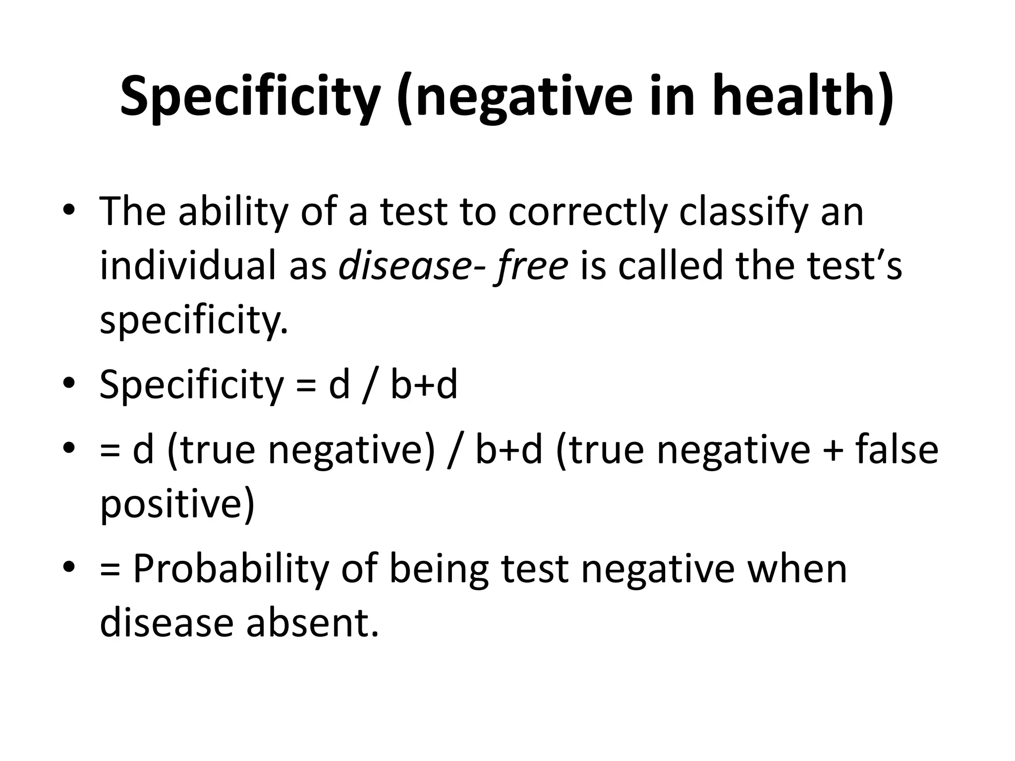 Sensitivity, specificity, positive and negative predictive | PPTX