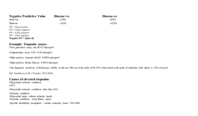 Sensitivityand Specificity Tests Docx