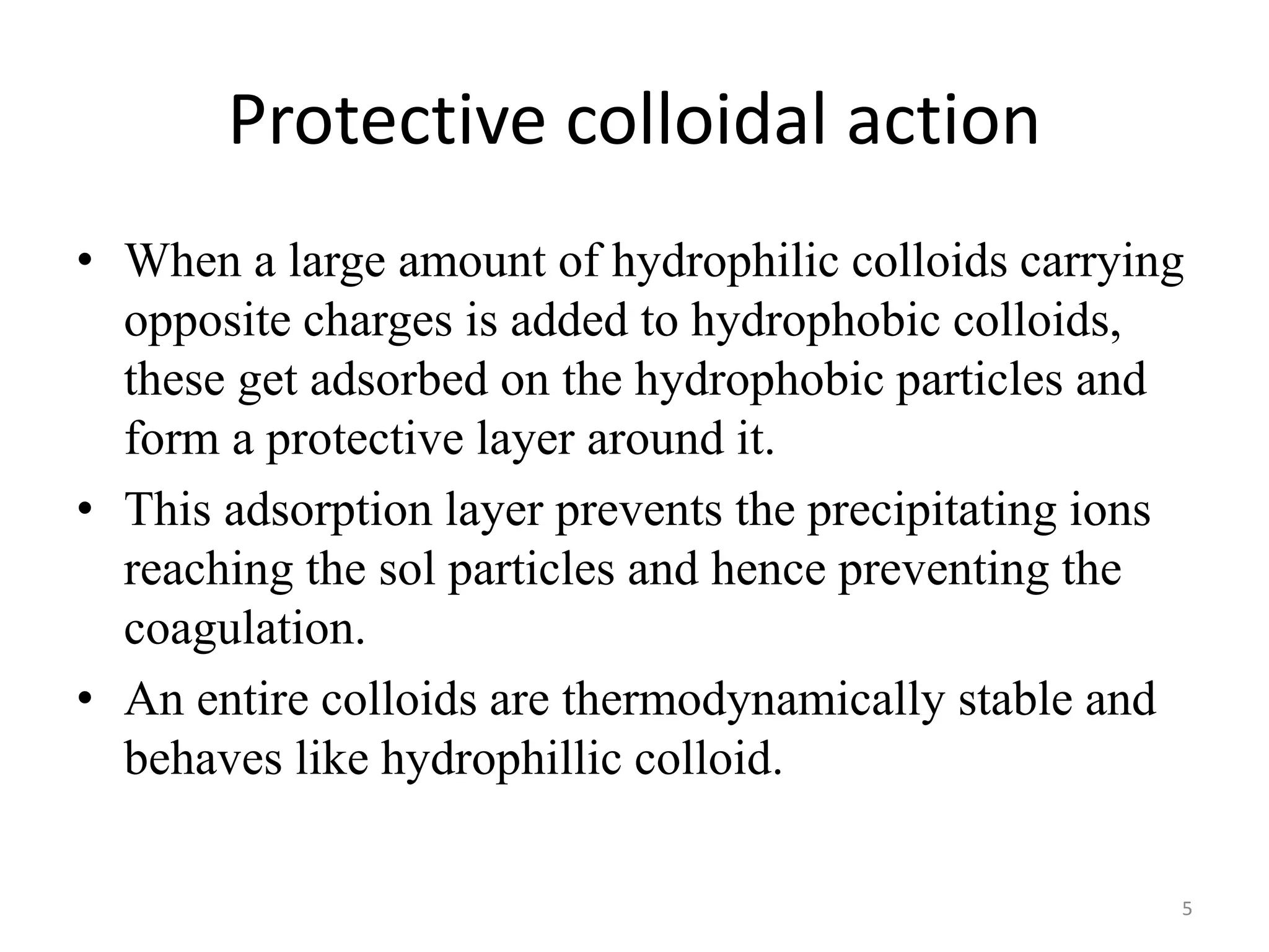 Sensitization and protective colloidal action | PPTX