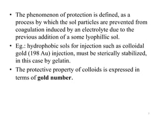 Sensitization and protective colloidal action | PPTX