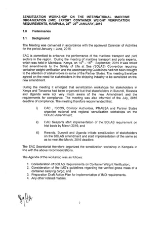 Sensitization workshop on imo kampala | PDF