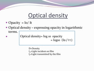 Sensitometry & characteristic curve | PPTX | Cameras and Camcorders ...