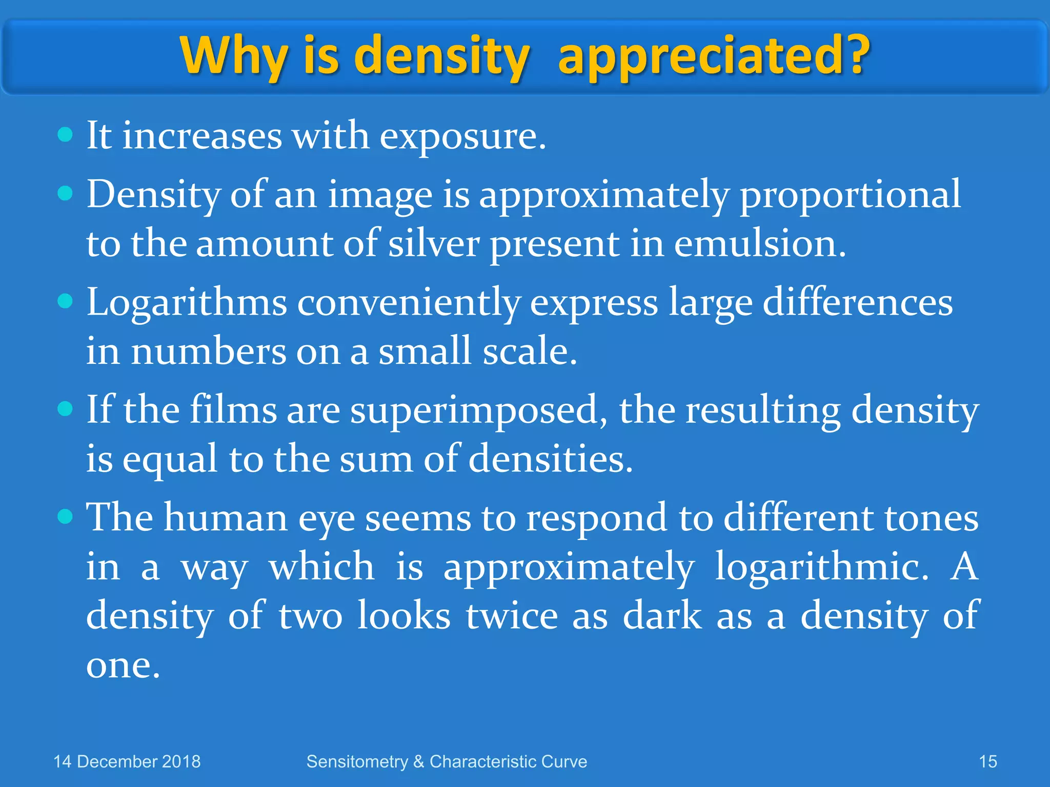 Sensitometry or characteristic curve | PPTX