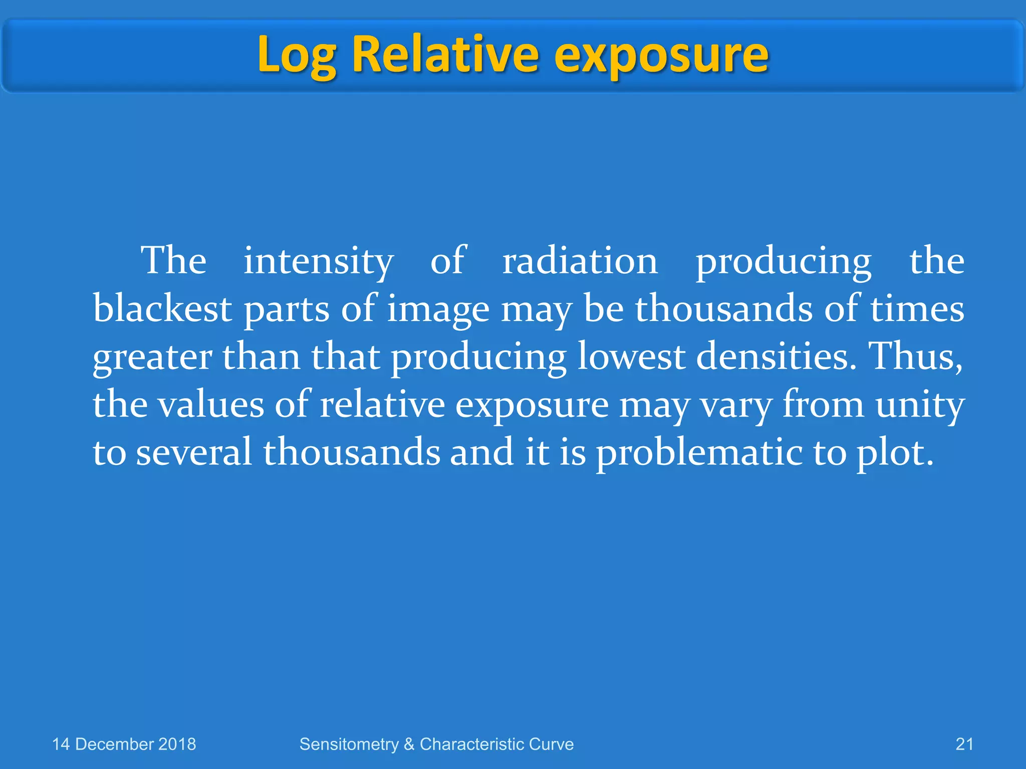 Sensitometry or characteristic curve | PPTX