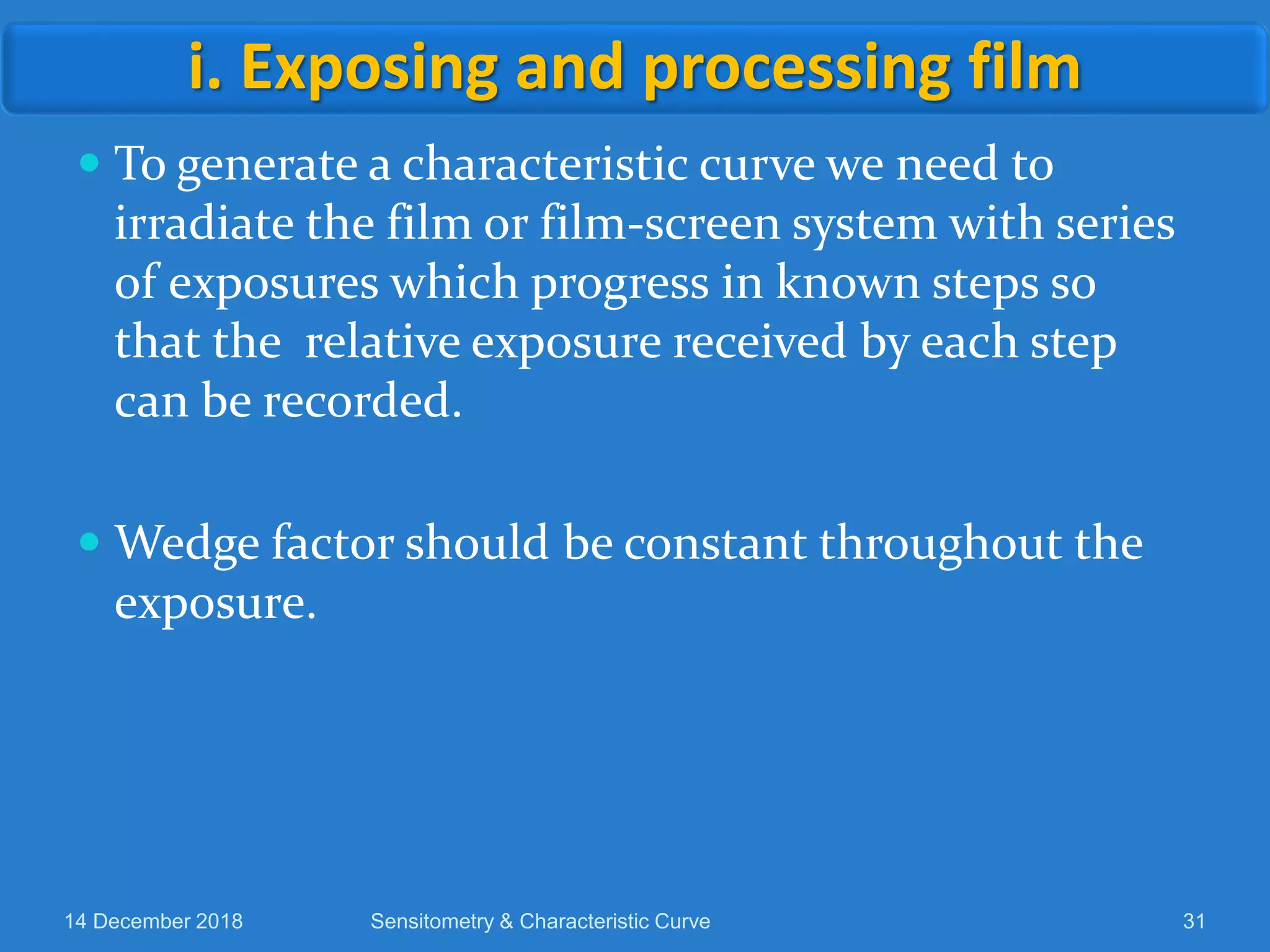 Sensitometry or characteristic curve | PPTX