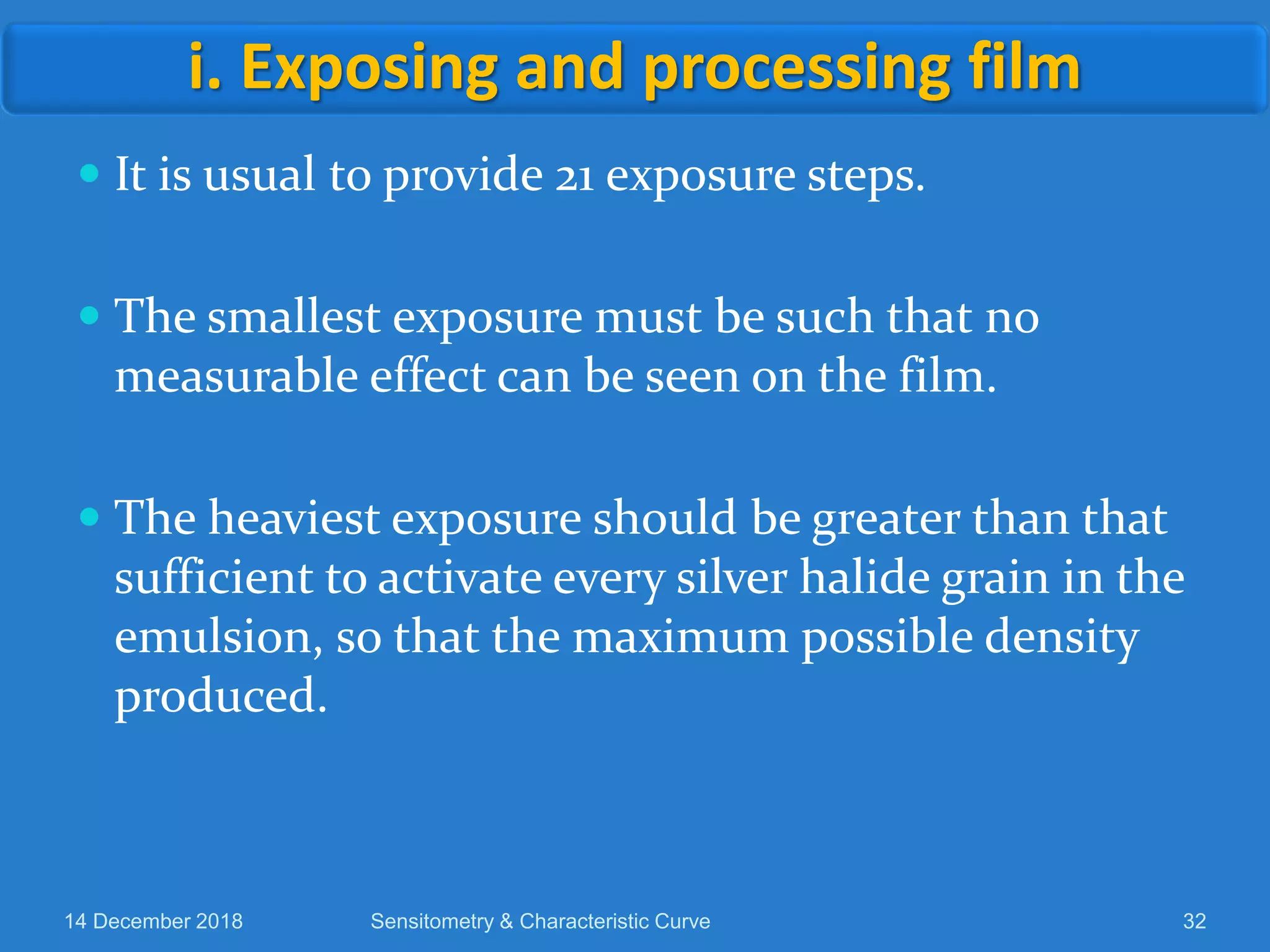Sensitometry or characteristic curve | PPTX