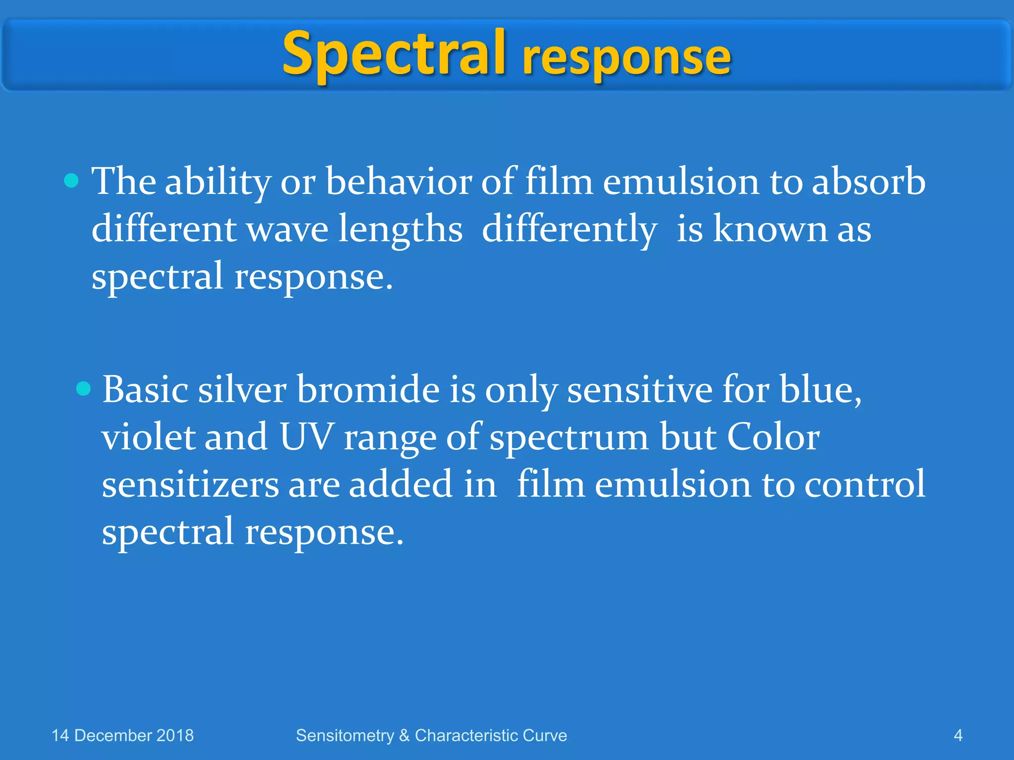Sensitometry or characteristic curve | PPTX