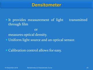 Sensitometry or characteristic curve | PPTX