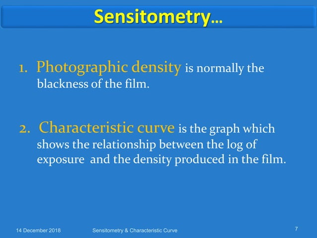 Sensitometry or characteristic curve | PPTX | Photography | Arts and Crafts