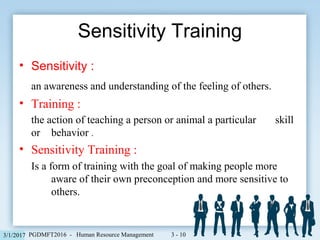 Sensivity training | PPT