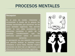 Sensopercepciones y Procesos Mentales | PDF