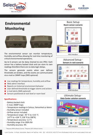 Select-Info Avocent Environmental Monitoring Sensor | PDF | Technology ...