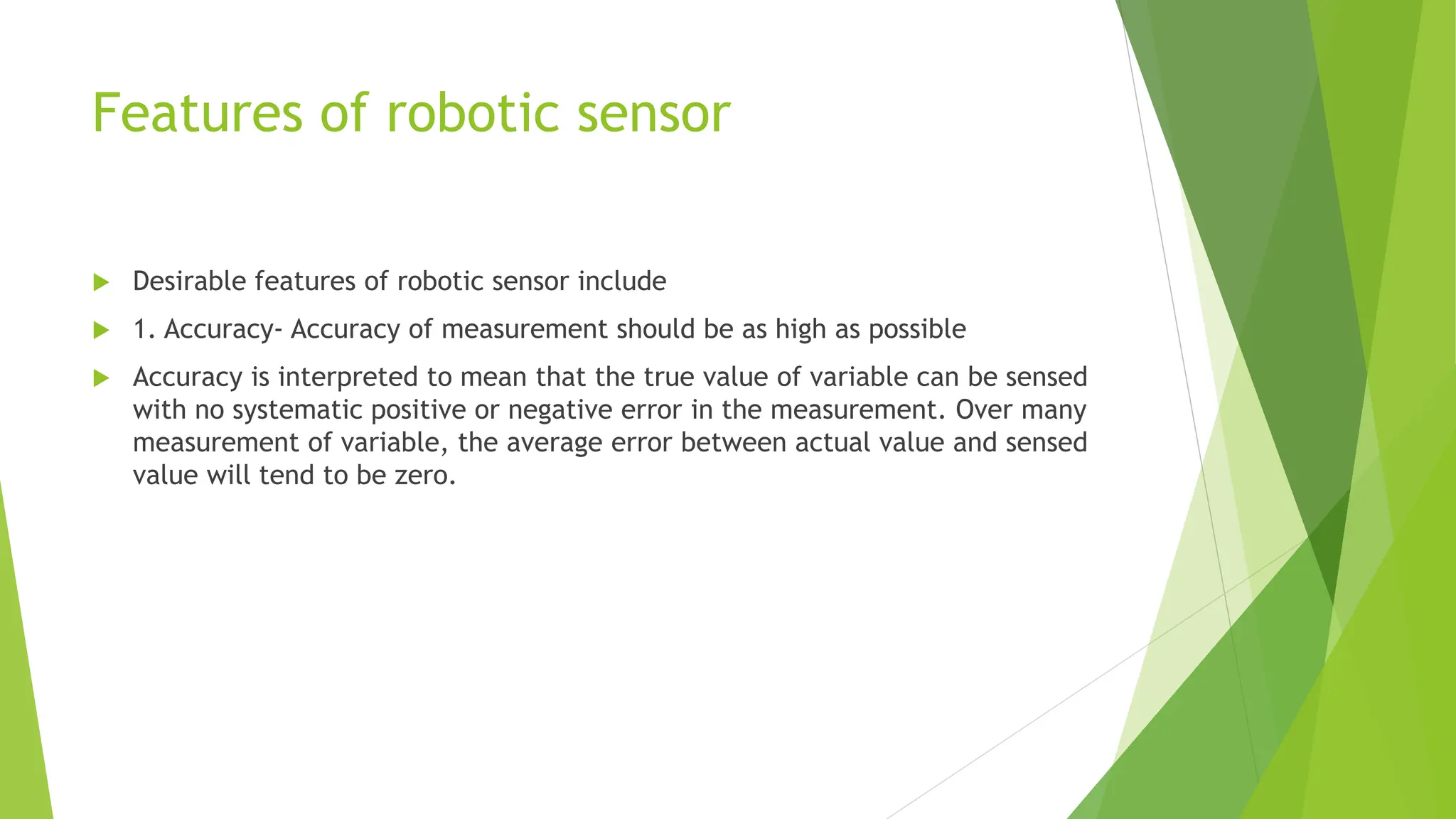 Sensors application and features in robotics .pdf